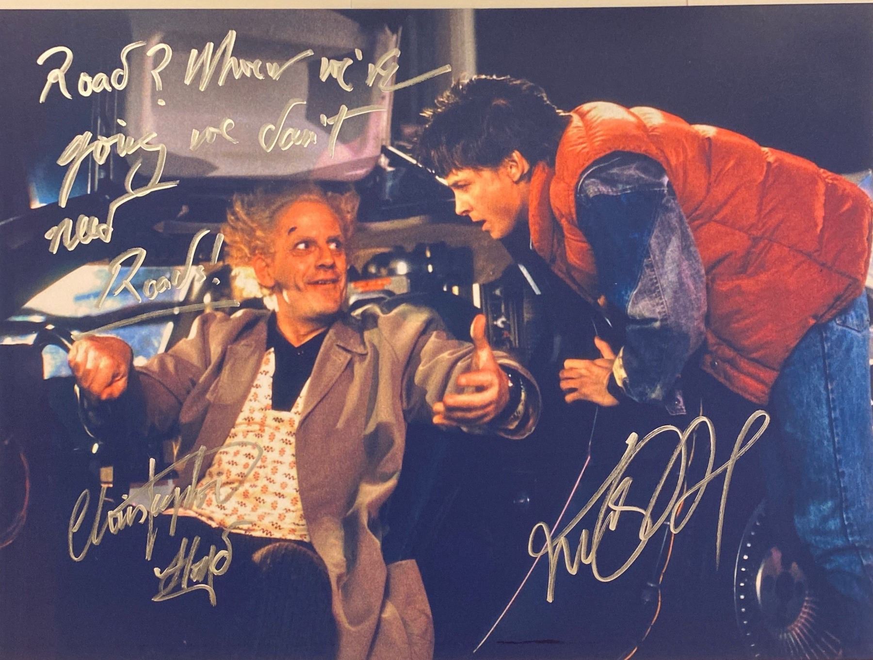 Autograph Signed Back to the Future Photo