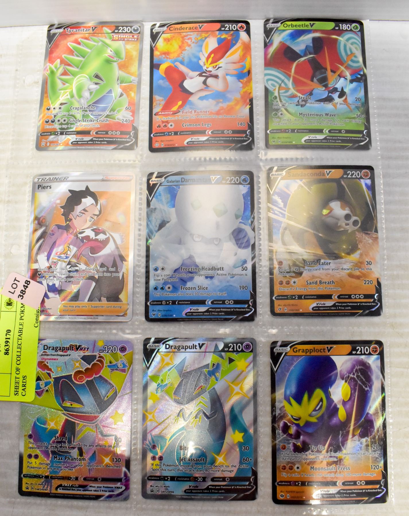 SHEET OF COLLECTABLE POK MON CARDS sheet-of-collectable-pok-mon-cards