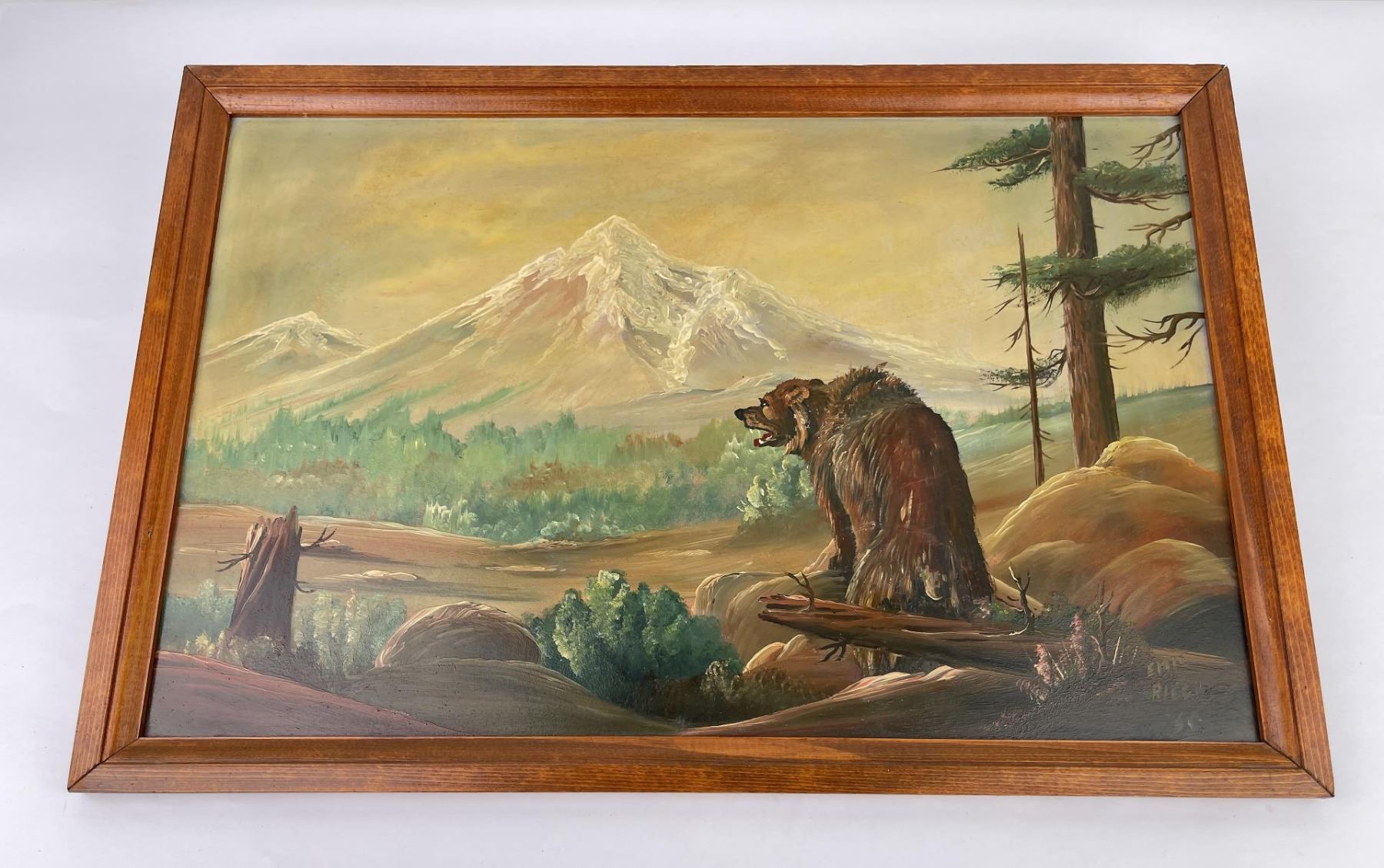 Emil Rieck Glacier Park Montana Painting