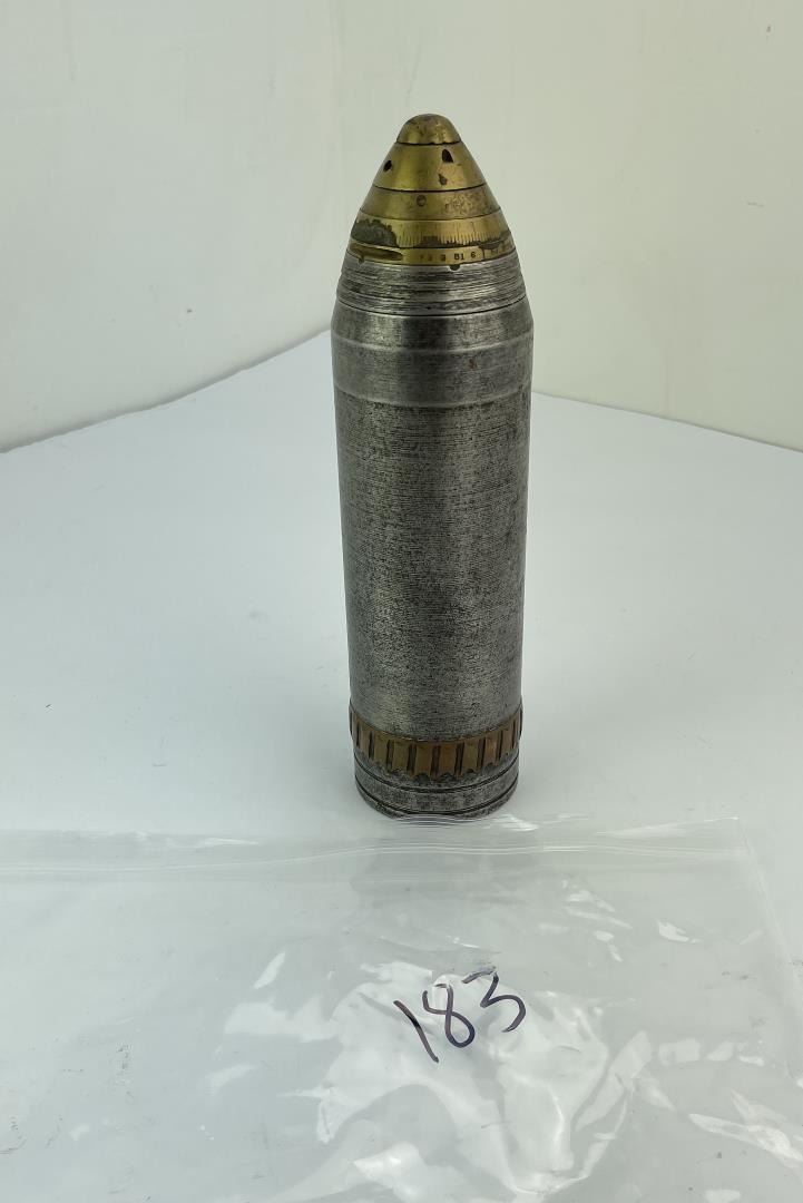 WW1 French 75 Artillery Canister Projectile