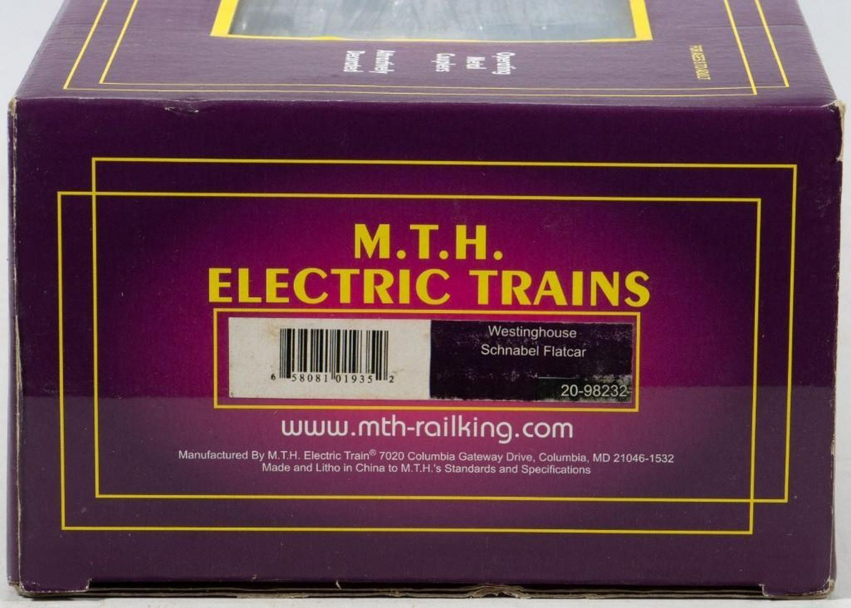 MTH 20-98232 Westinghouse Schnabel Flat Car