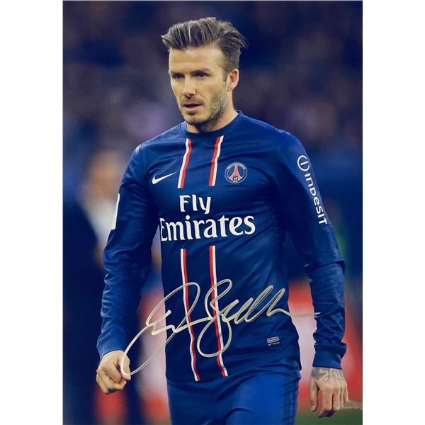 Autograph Signed David Beckham Photo