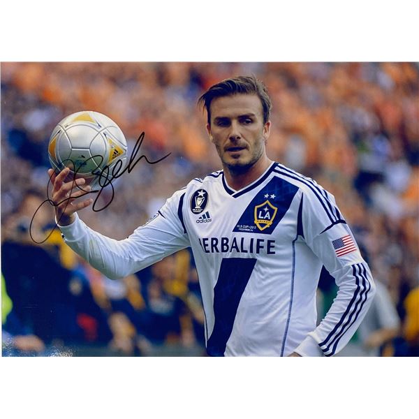 Autograph Signed David Beckham Photo