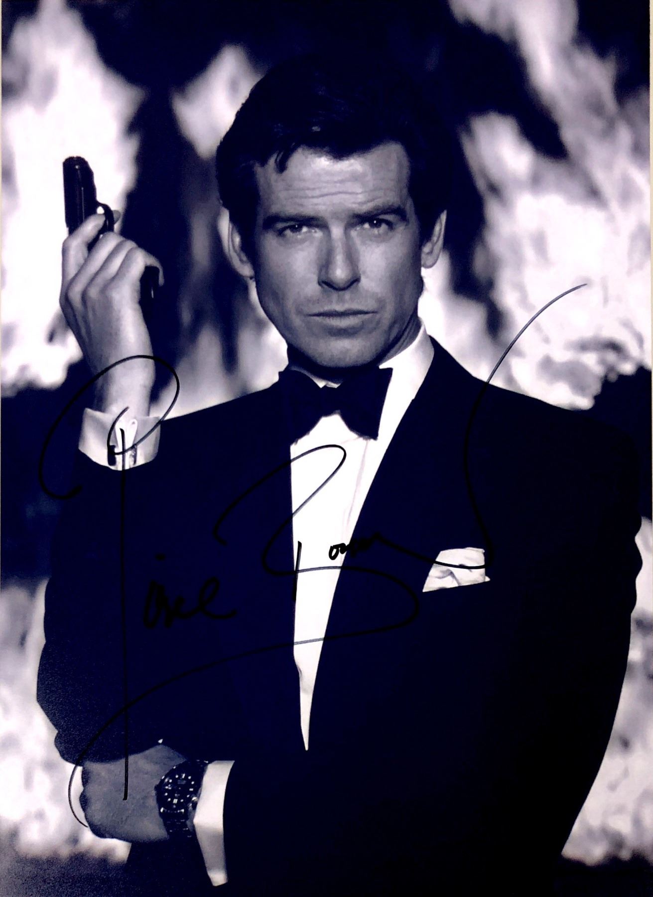 Pierce Brosnan Autograph Signed James Bond 007 Photo