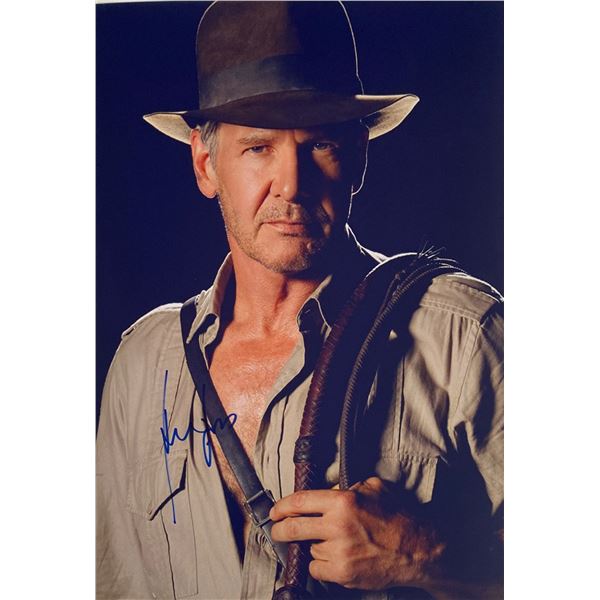 Autograph Signed Indiana Jones Harrison Ford Photo