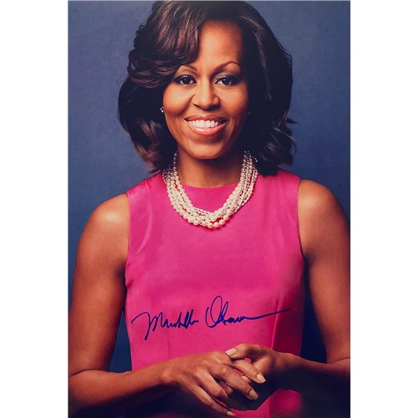 Autograph Signed Michelle Obama Photo