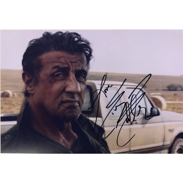 Sylvester Stallone Autograph Signed Rambo Photo