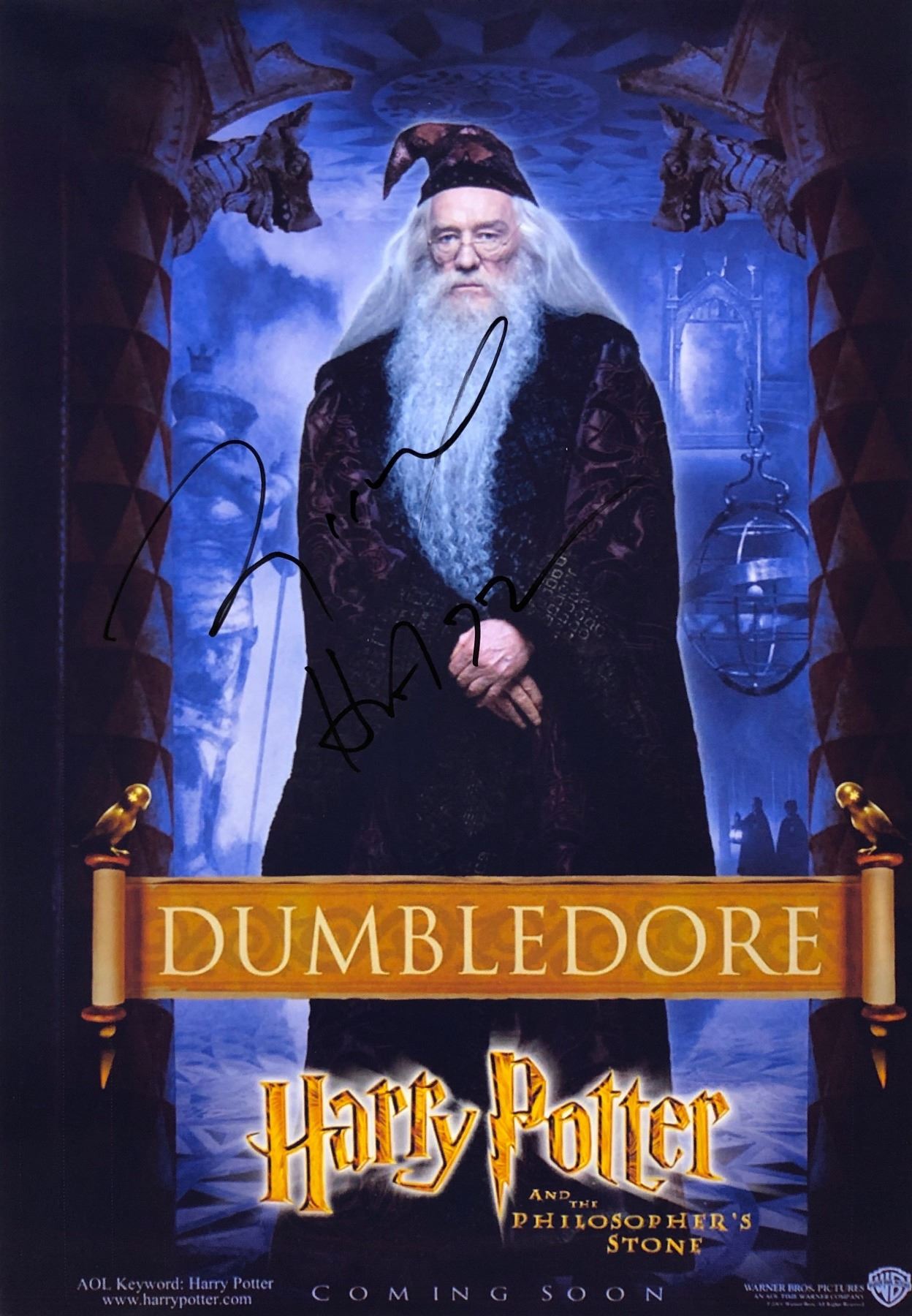 Harry Potter Photo Richard Harris Autographed Signed