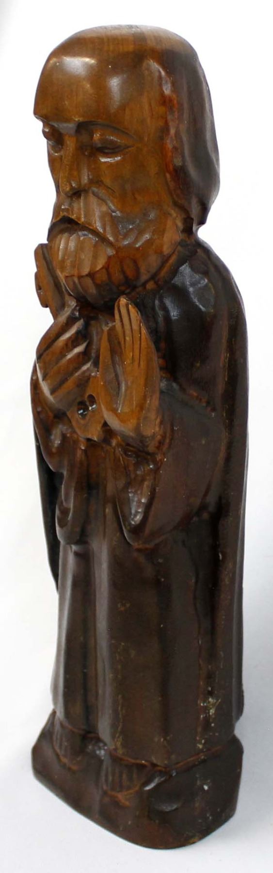 Vintage Hand Carved Wood Saint Peter Statue