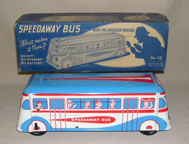 Wolverine Speedway Bus w/ Mystery Motor in Original Box