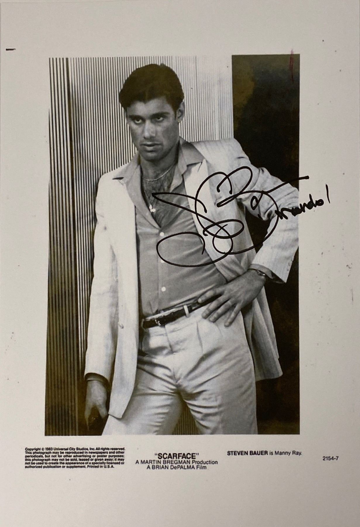 Signed Scarface Media Press Photo