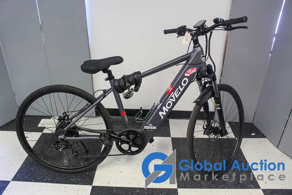 Gray Movelo Electric Mens Bike