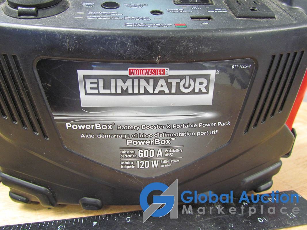 (2) Motomaster Eliminator Battery Booster/Portable Power Pack