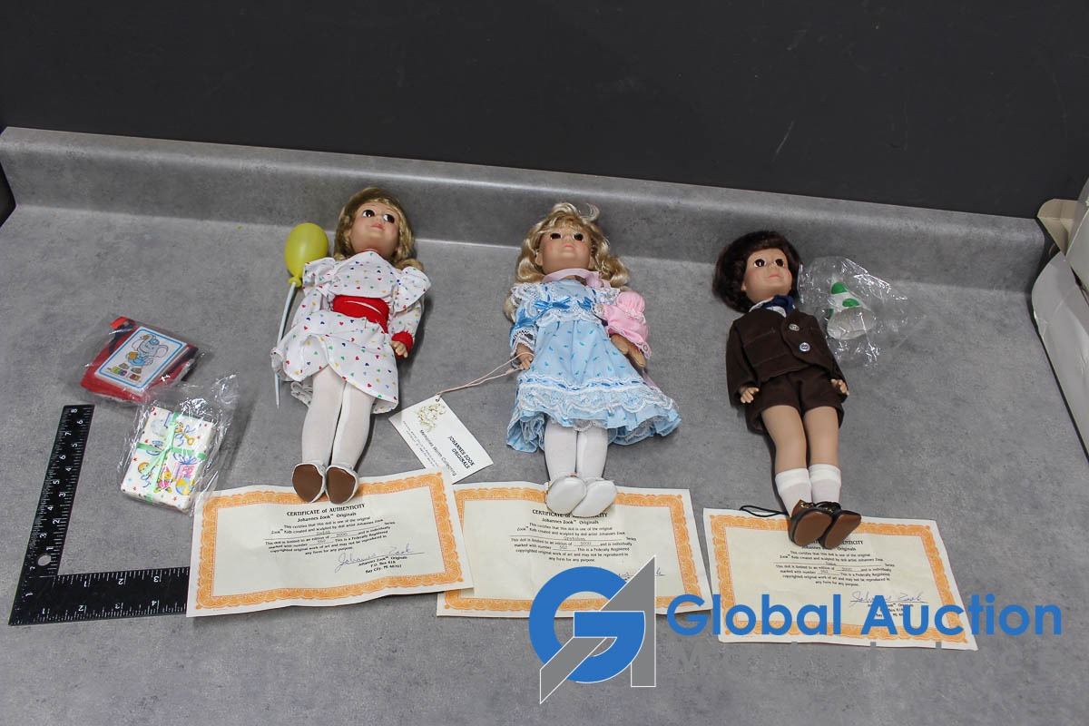 (3) "The Zook Kids" Dolls