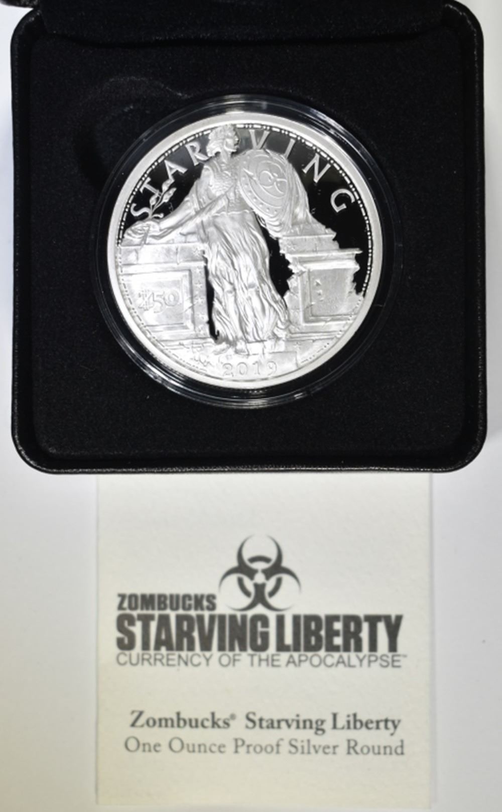 ZOMBUCKS 1 OZ SILVER CURRENCY OF THE APOCALYPSE