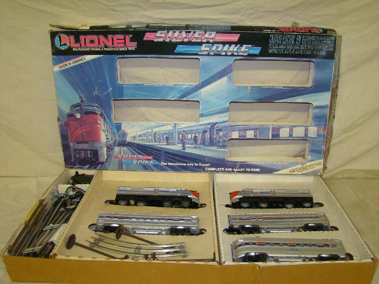 Boxed Lionel Silver Spike Train Set