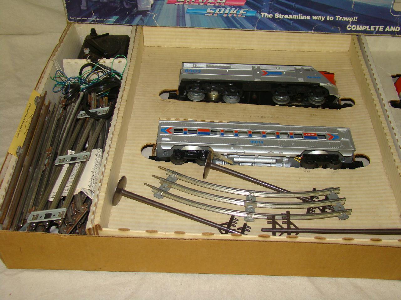 Boxed Lionel Silver Spike Train Set