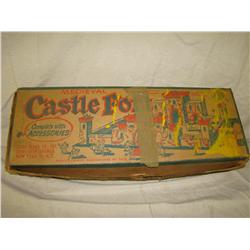 Marx Medieval Castle Fort Playset with Box