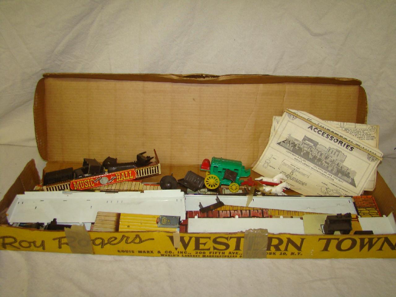 Marx Roy Rogers Western Town Playset with Box