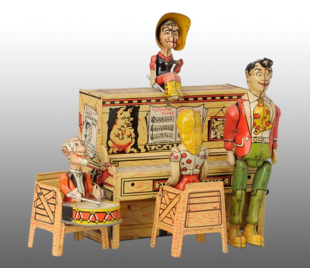 Tin Unique Art Lil' Abner Band Wind-Up Toy.