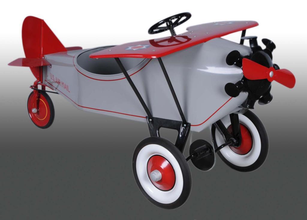 Pressed Steel Steelcraft Airmail Pedal Plane.