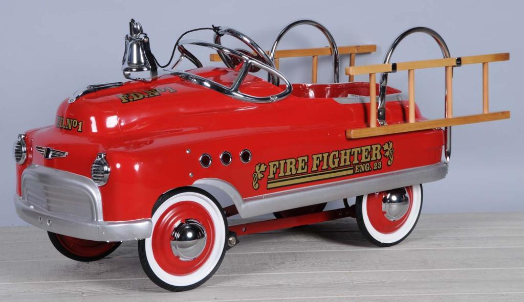 Pressed Steel Fire Fighter Pedal Car.