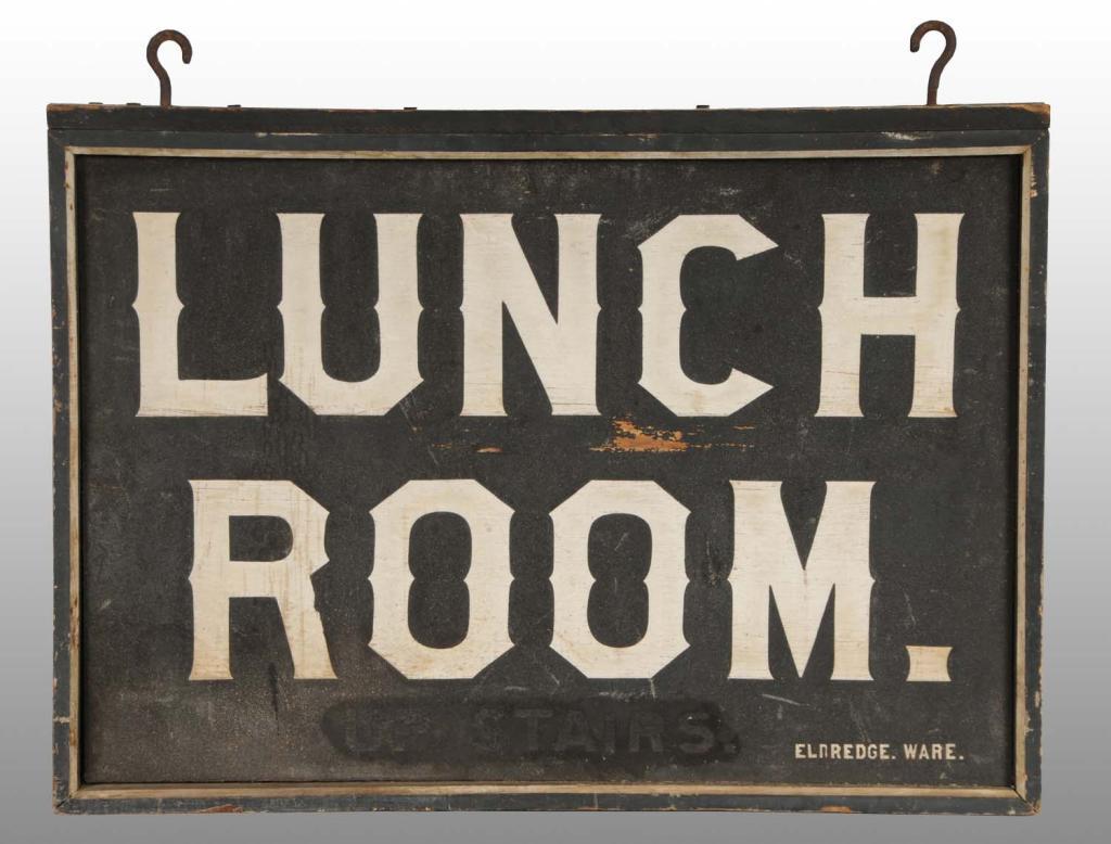 Smaltz 2-Sided Lunch Room Sign.