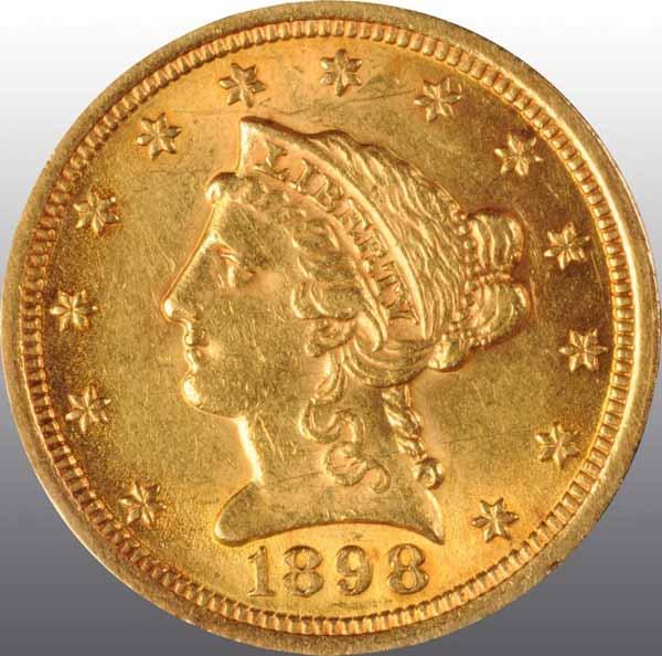 1898 Coronet Gold Eagle $2 ½.