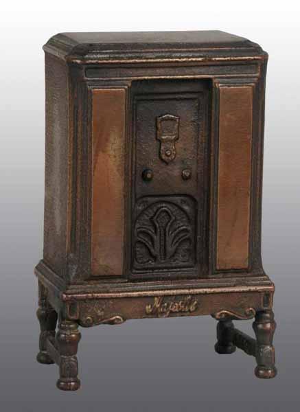 Cast Iron Majestic Radio Still Bank.