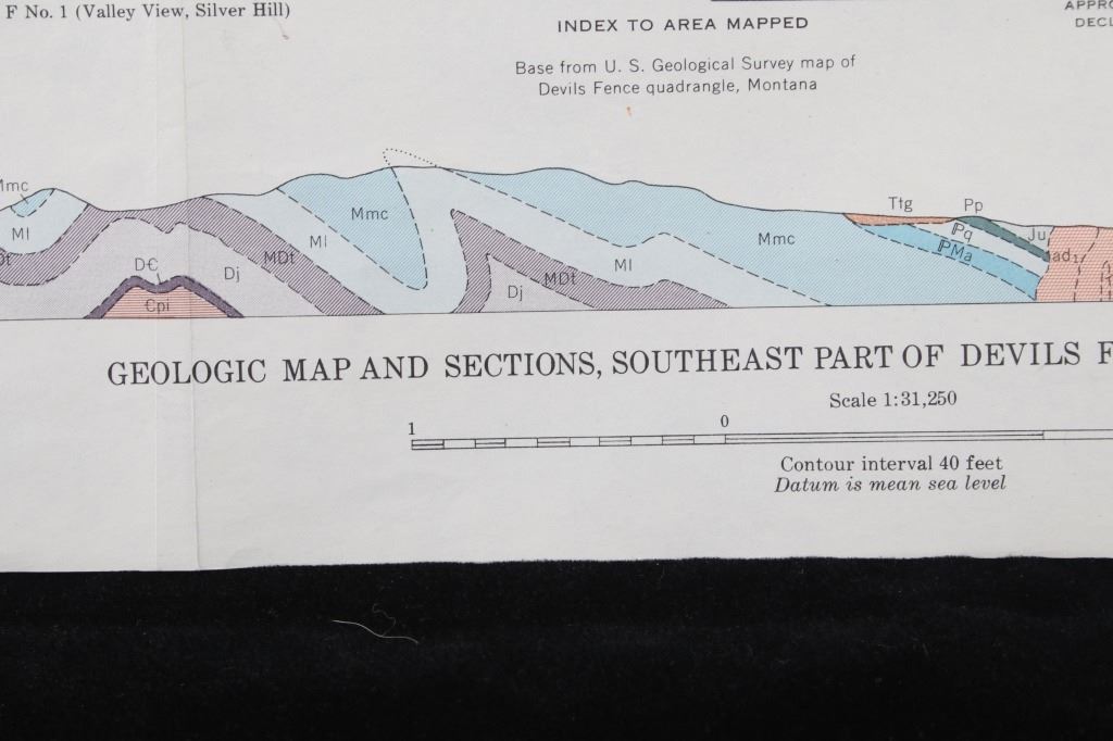 Montana & Devils Fence Topological/Geological Maps