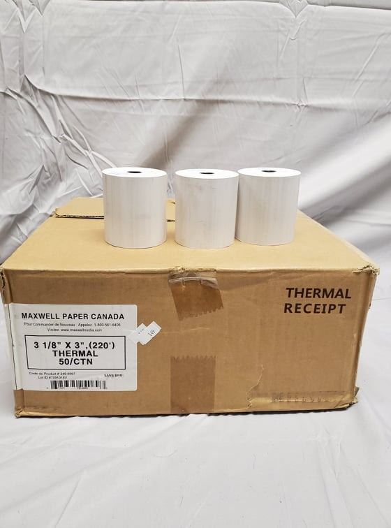 Maxwell paper canada thermal reciept paper