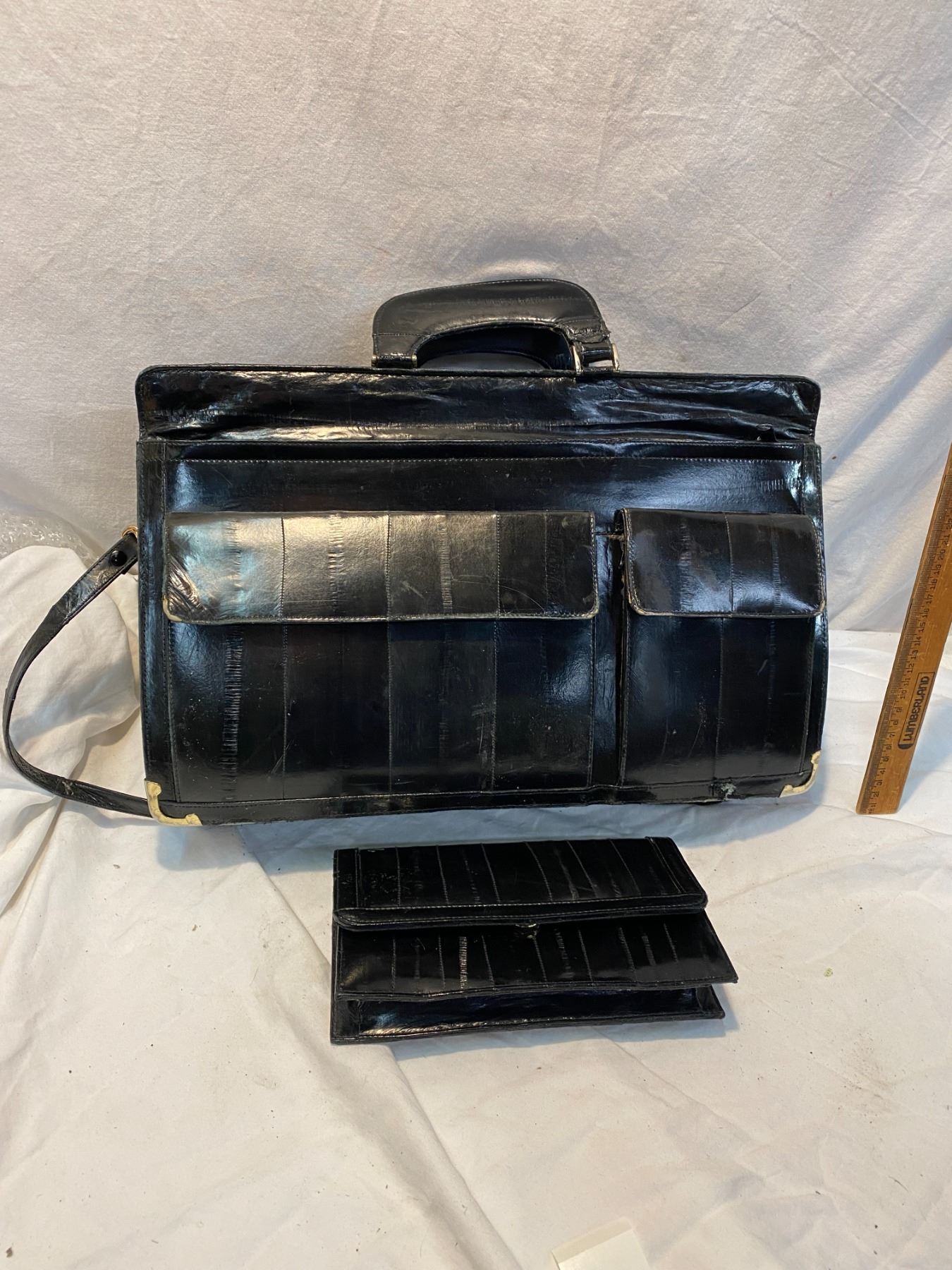Eel skin bag and walker