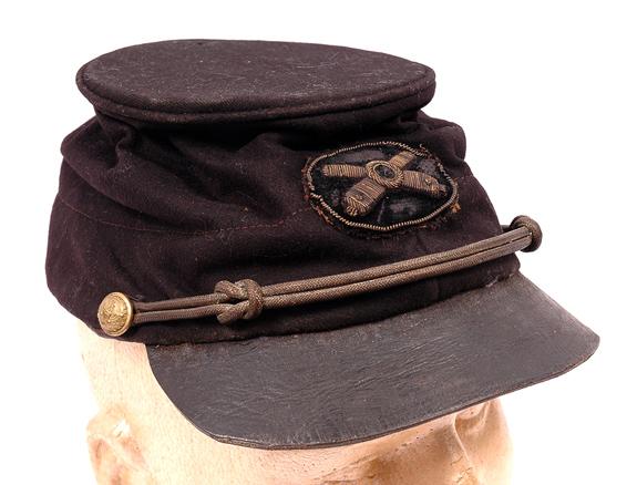 Rare Civil War Artillery Officer's Forage Cap