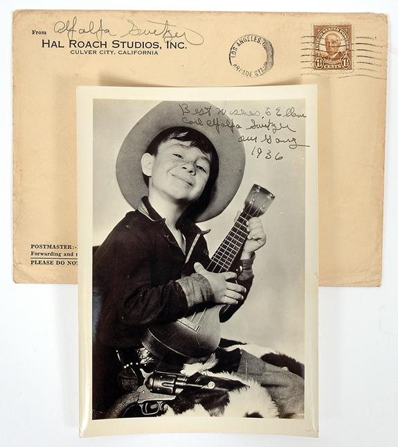 Switzer, Alfalfa - "Our Gang" Comedies Star Signed Photo
