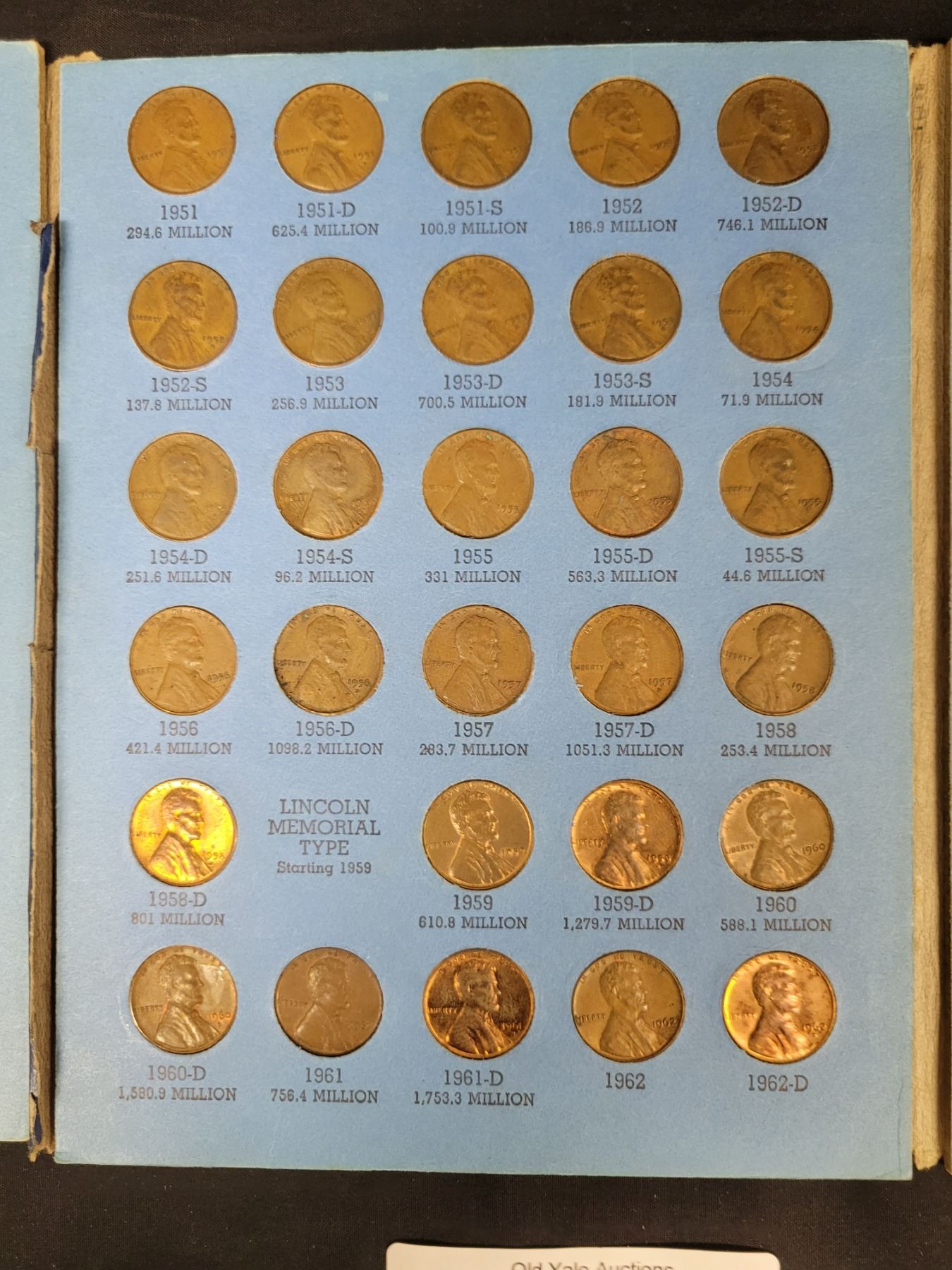 US PENNY COLLECTION-1941-1975