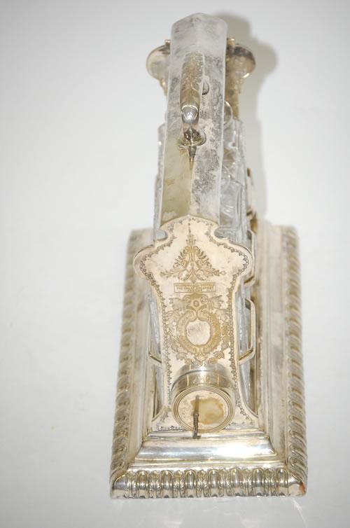 WALKER & HALL SHEFFIELD PLATED 3 BOTTLE TANTALIS