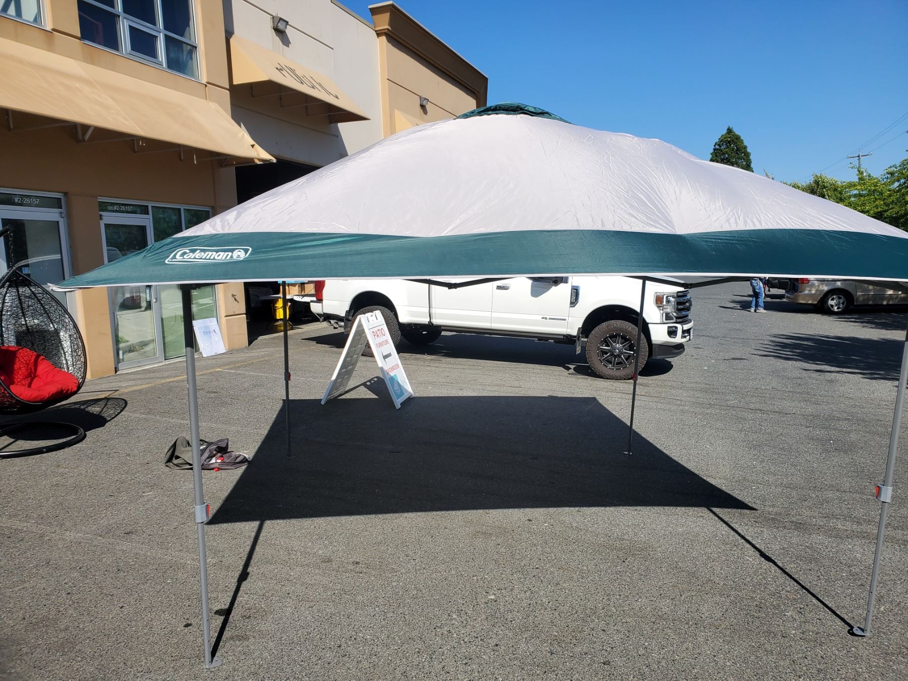 COLEMAN 13FT X 13FT ONE PEAK CANOPY Big Valley Auction coleman-13ft-x-13ft-one-peak-canopy-big-valley-auction