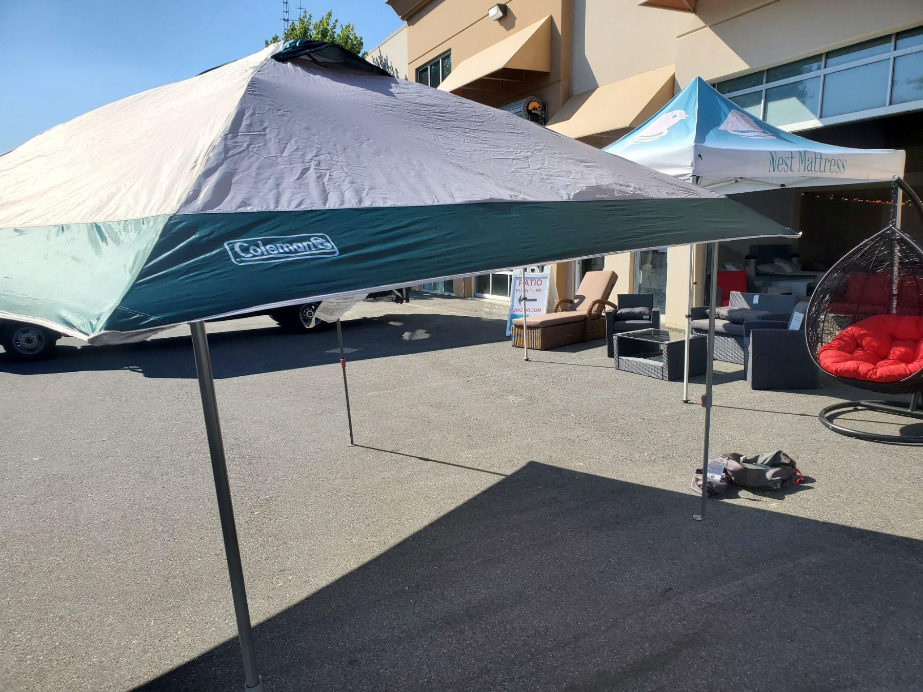 COLEMAN 13FT X 13FT ONE PEAK CANOPY Big Valley Auction coleman-13ft-x-13ft-one-peak-canopy-big-valley-auction
