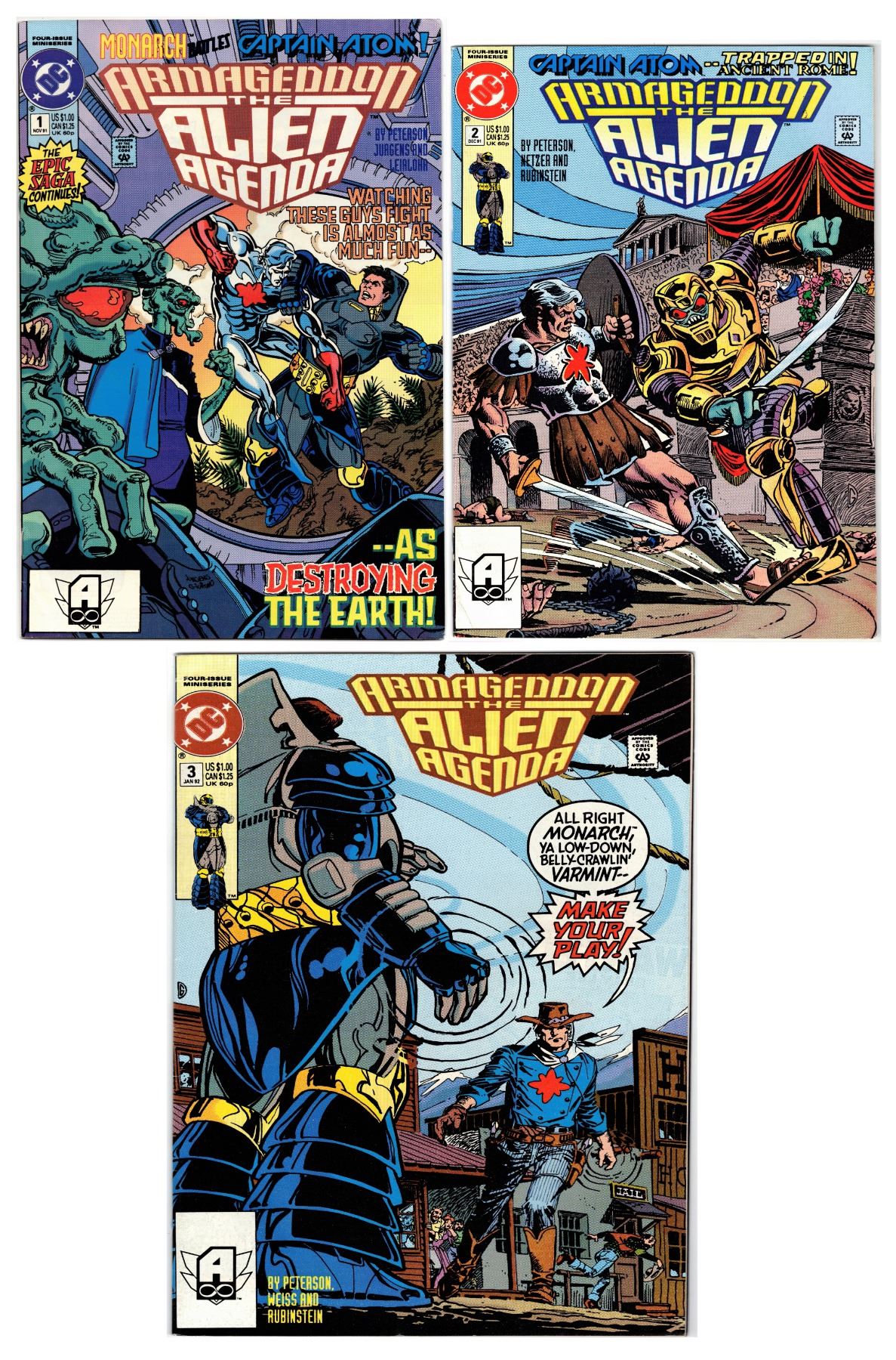 DC Comics Armageddon The Alien Agenda Vols 1-3 1989