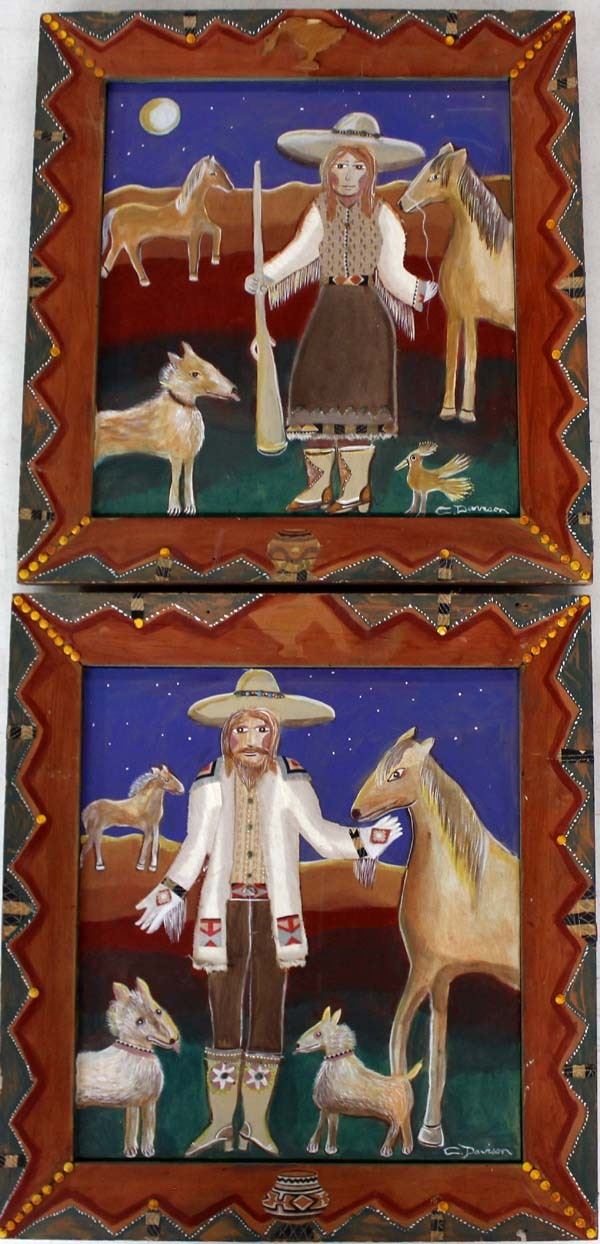 Pair of Original Charles Davison Paintings