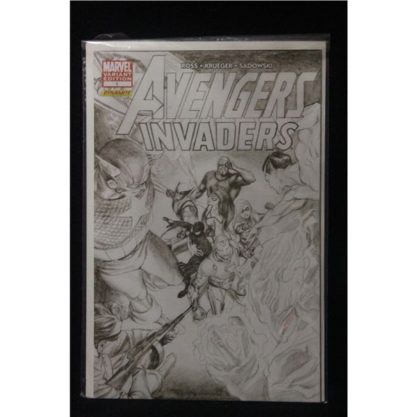 Avengers Invaders #1 Alex Ross Sketch Cover