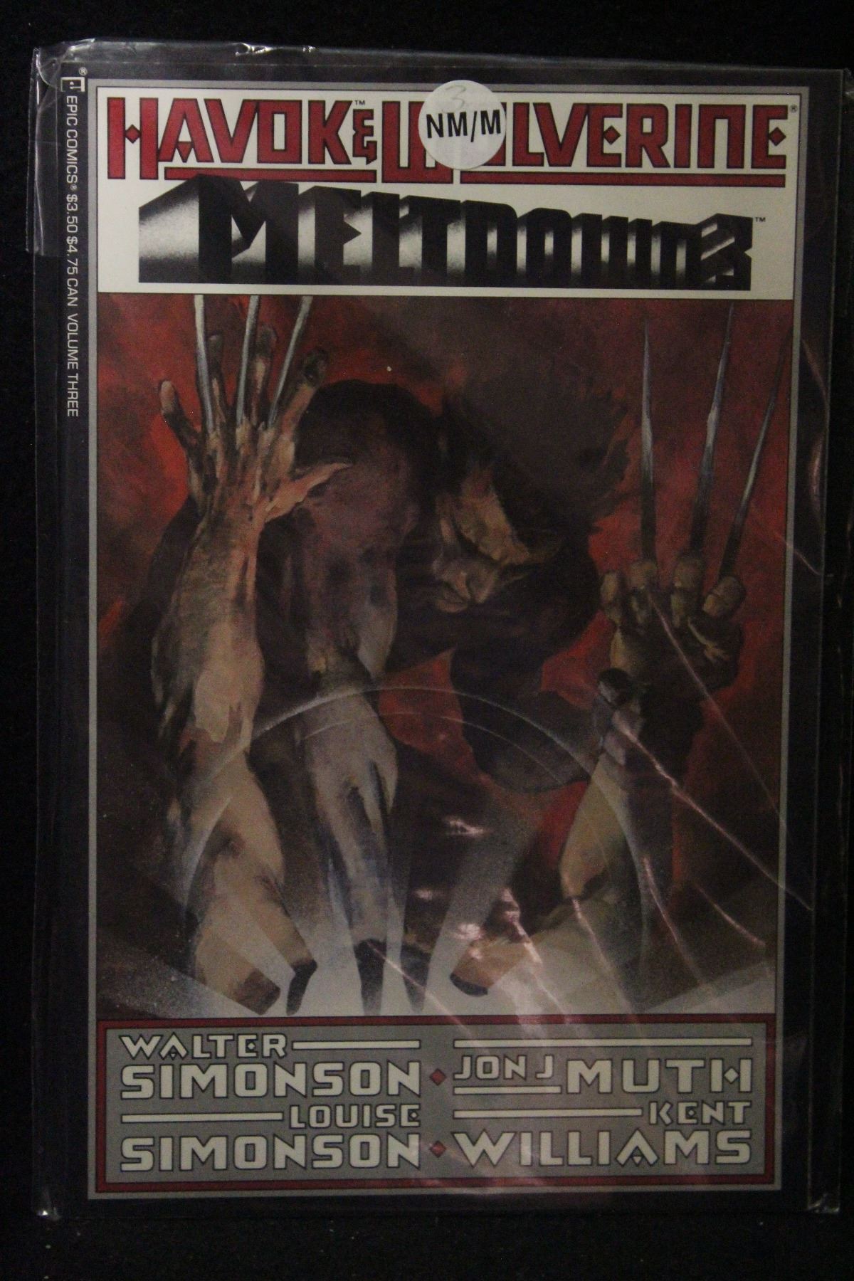 Havok Wolverine Meltdown #1 to #4 Set of 4 Comics