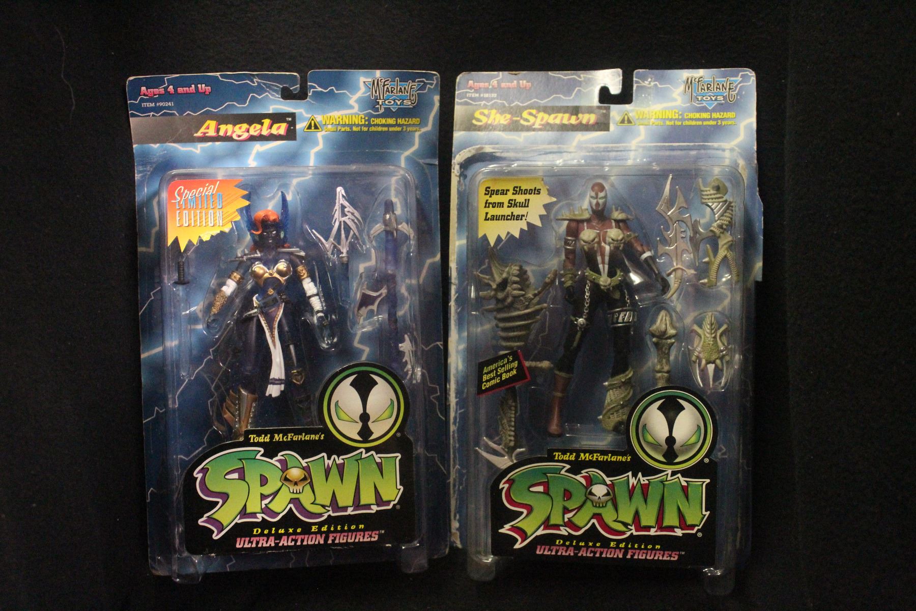MCFARLANE SPAWN ANGELA & SHE-SPAWN ACTION FIGURES