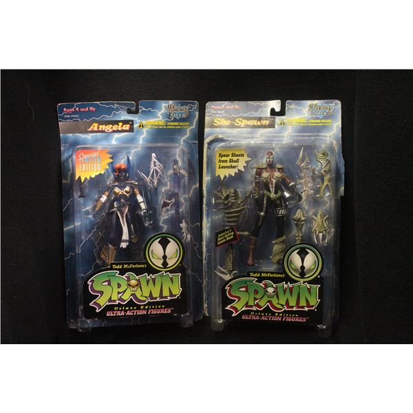 MCFARLANE SPAWN ANGELA & SHE-SPAWN ACTION FIGURES