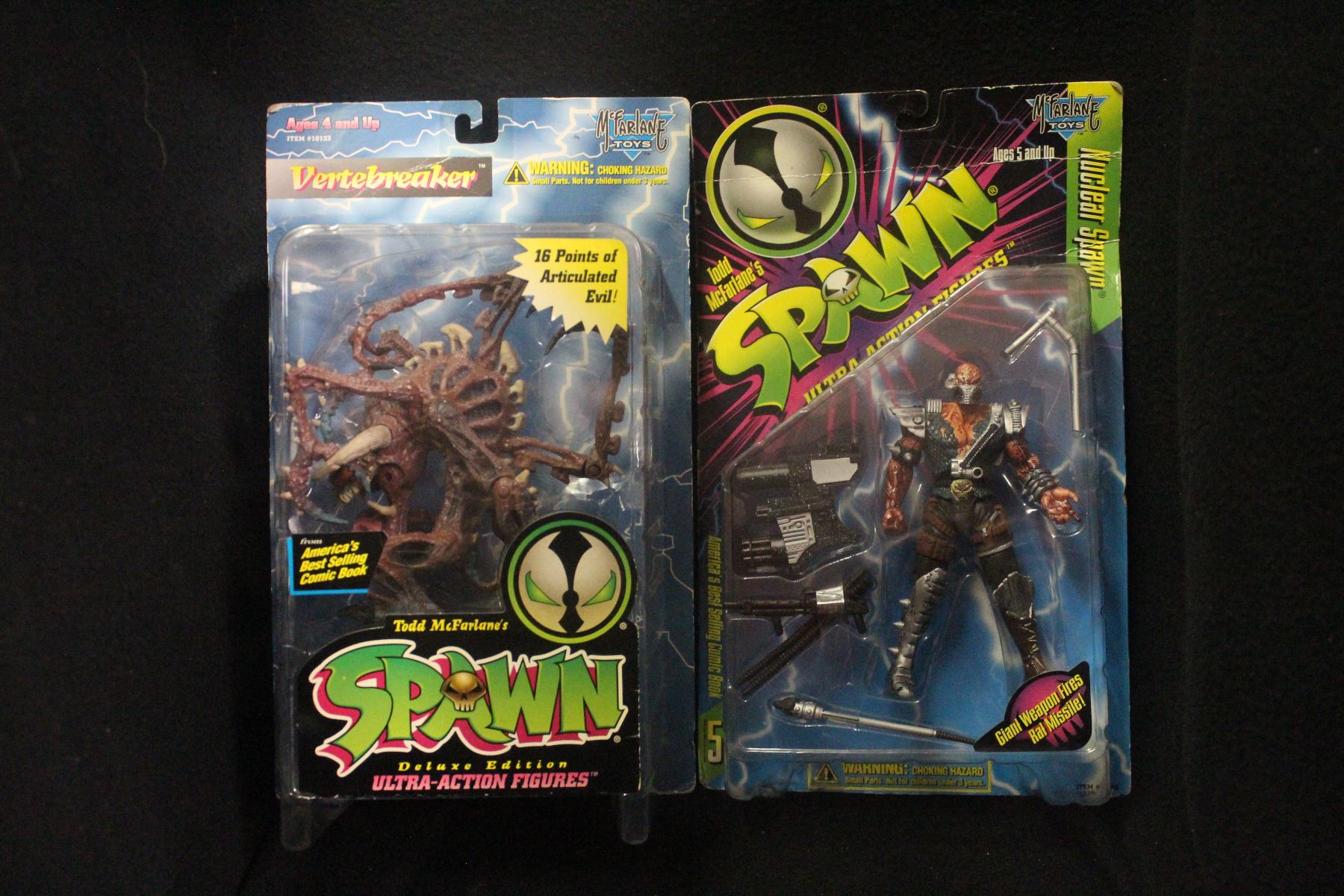 MCFARLANE SPAWN VERTEBREAKER & NUCLEAR SPAWN ACTION FIGURES