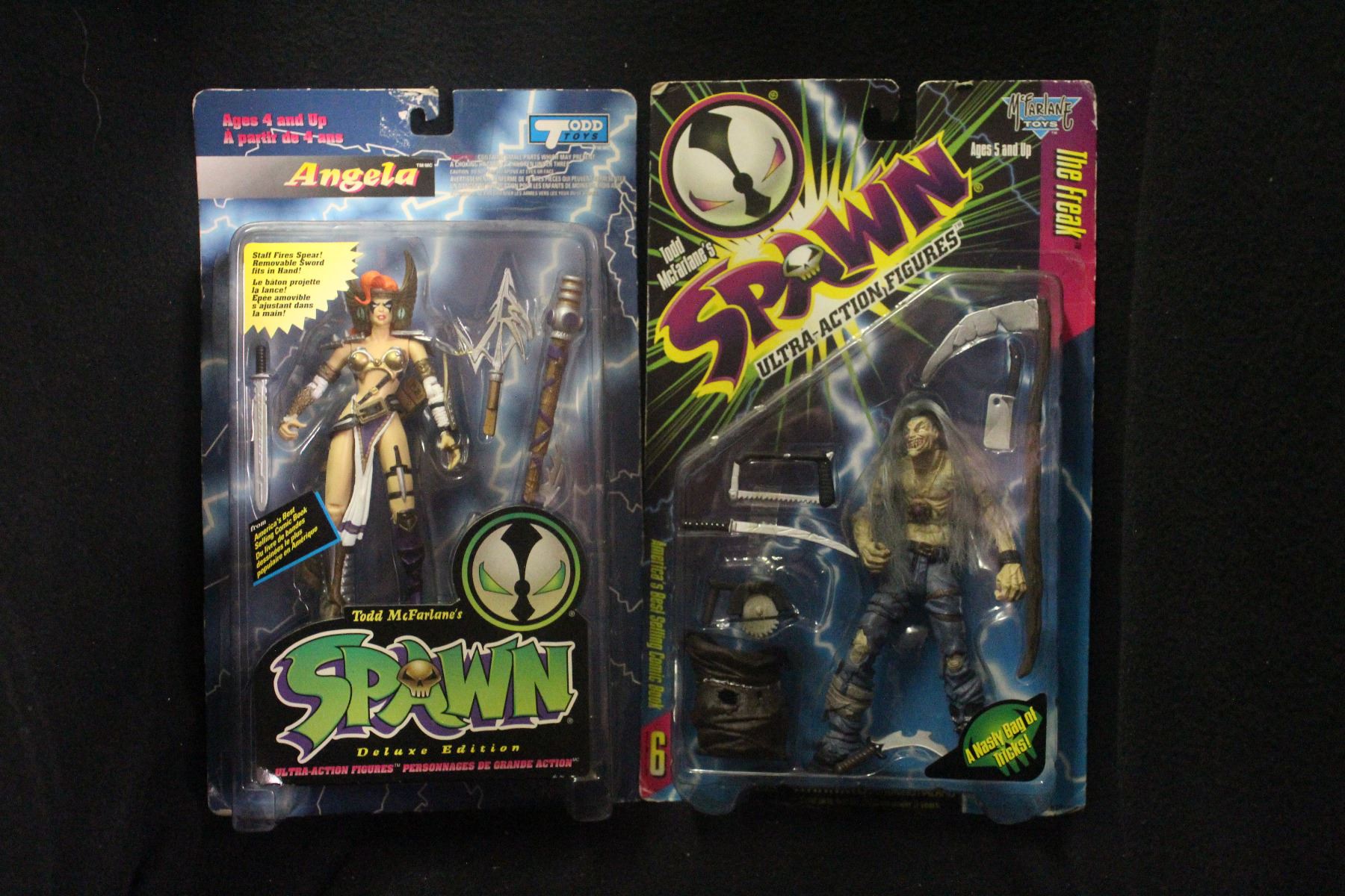 MCFARLANE SPAWN ANGELA & THE FREAK ACTION FIGURES