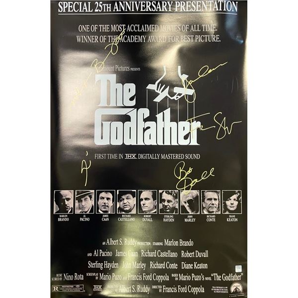 Signed The Godfather 25th Anniversary Movie Poster