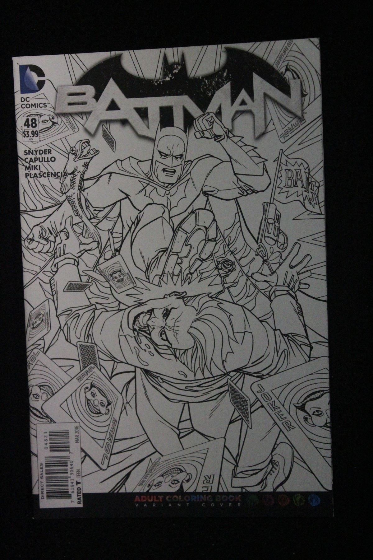 Batman #48 Adult Coloring Book Cover