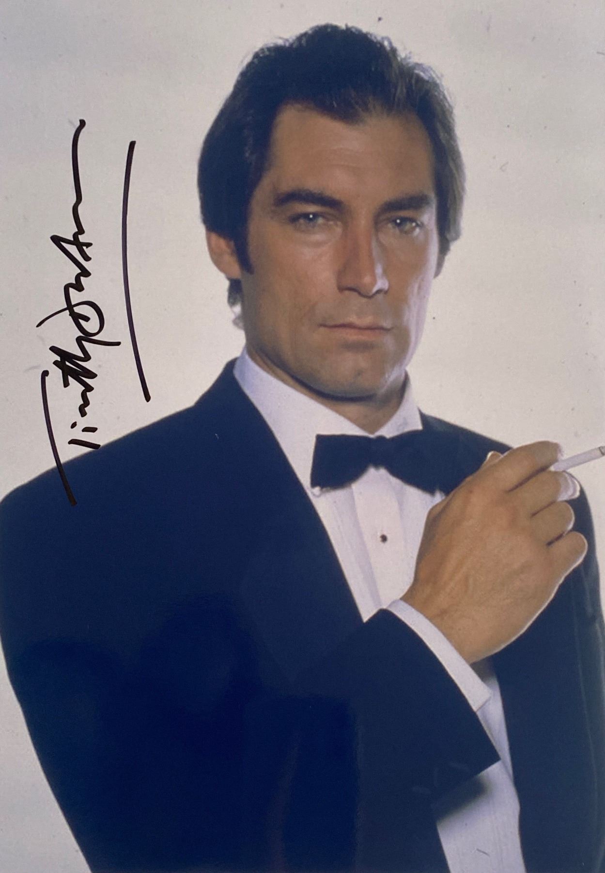 Autograph Signed James Bond 007 Timothy Dalton Photo