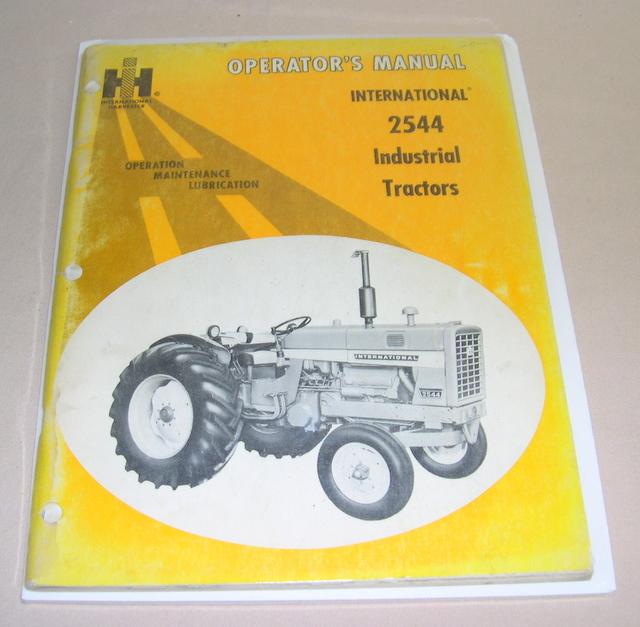 IH 2544 Industrial Tractor Manual